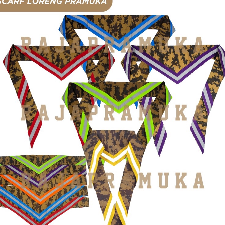 Jual Hanya untuk anda Scraf Loreng pramuka menyala Scraft Scarf Scout ...