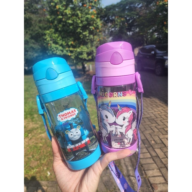 Jual Botol minum anak Karakter 500ml ANTITUMPAH BPA FREE - 23050 | Shopee Indonesia