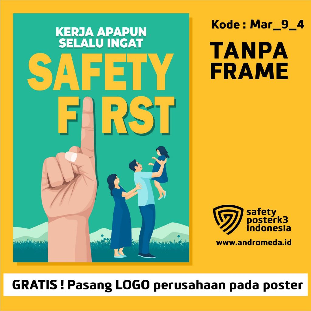 Jual Poster K3 Slogan Safety, Utamakan Keselamatan 9_4 A1 | Shopee ...