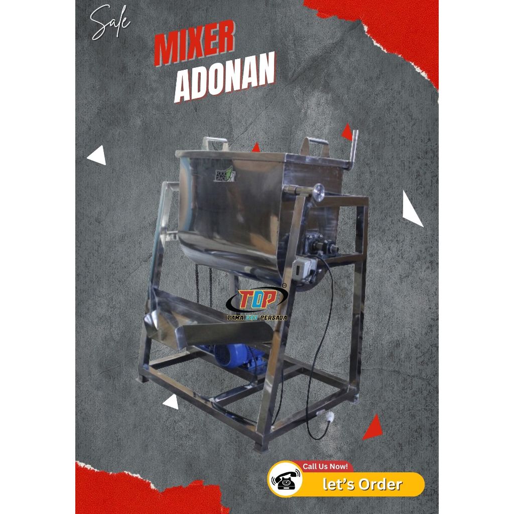 Jual Mixer Stainless Food Grade - Mixer Adonan Kapasitas Besar - Ribbon ...