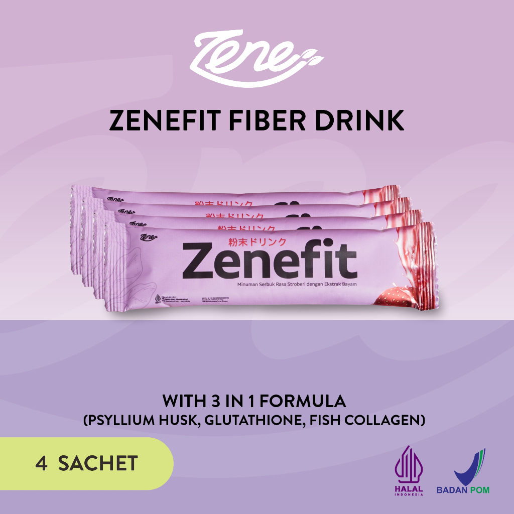 Jual ZENEFIT Fiber Drink dan Collagen (4 Sachet) | Shopee Indonesia