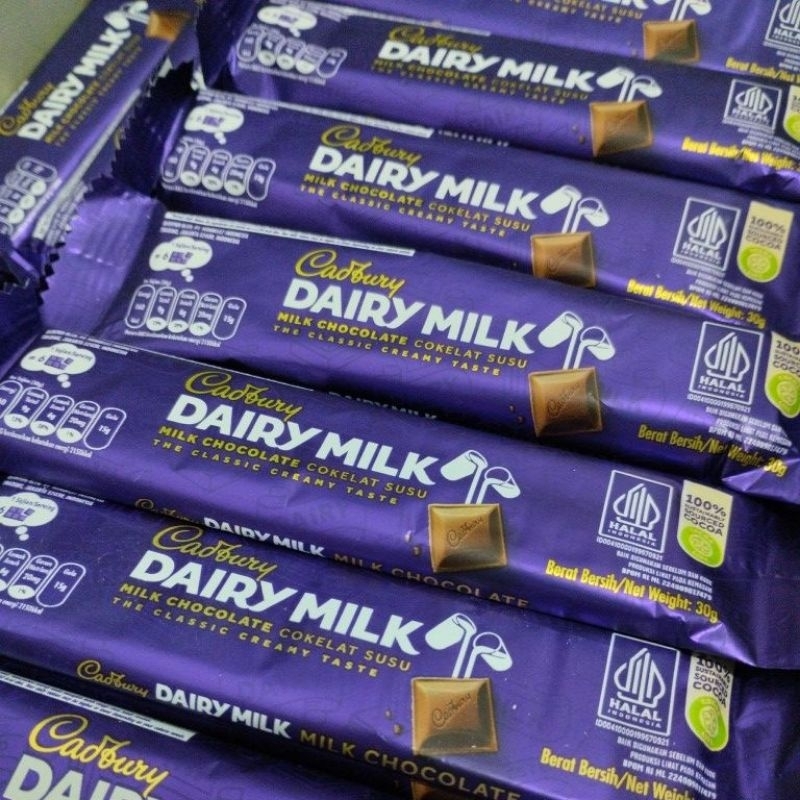 Jual Cadbury Dairy Milk 30gr permen cokelat coklat susu kesayangan ...