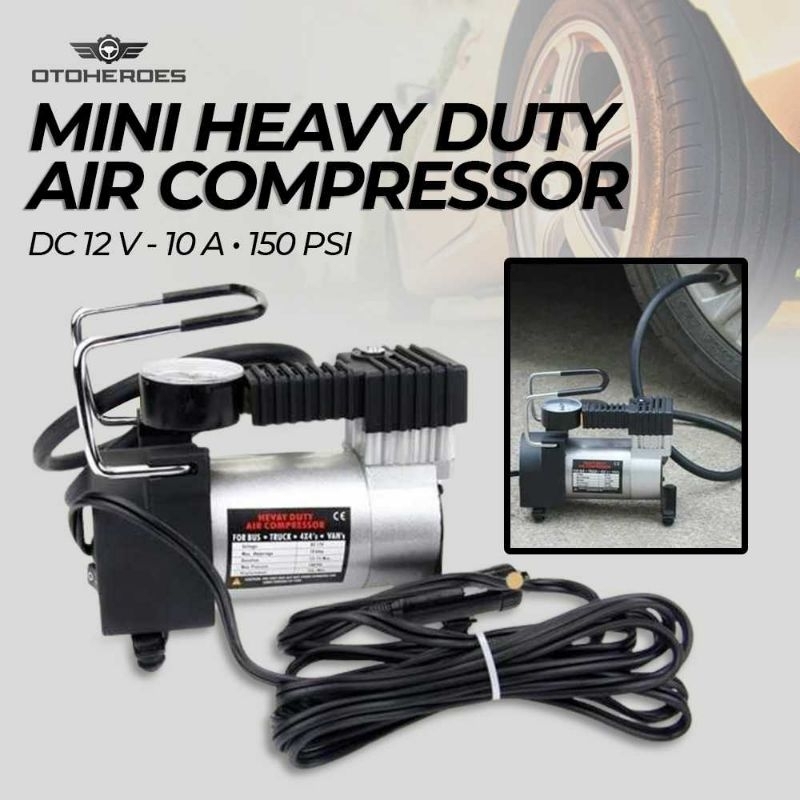 Jual OTOHEROES Mini Heavy Duty Air Compressor DC 12V 10A - 150 PSI ...
