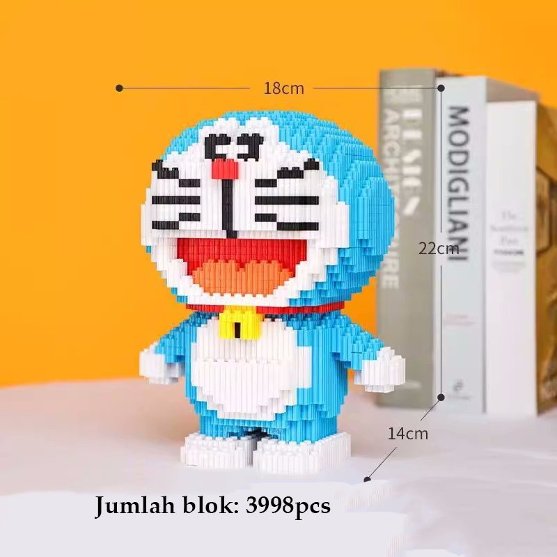 Jual Nano Building Blocks Pikachu Doraemon Blok Bangunan Besar 3D Model ...