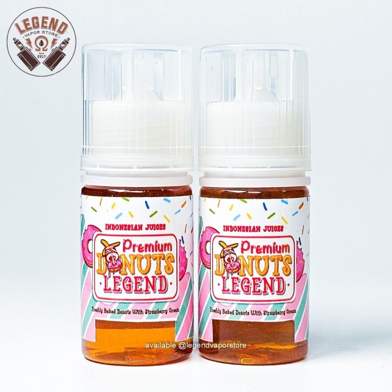 Jual FREEBASE - LIQUID PREMIUM DONUTS LEGEND Strawberry Donuts 30ML 3MG ...