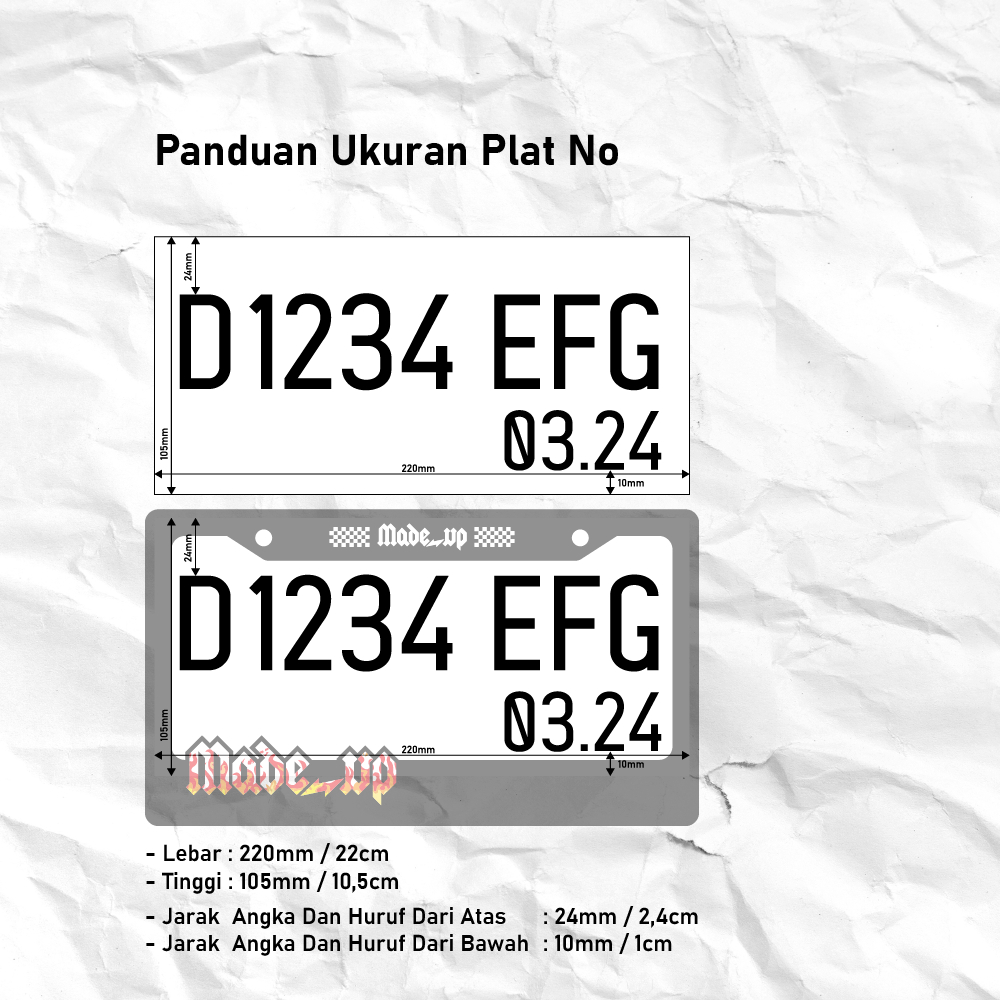 Jual FRAME PLAT NOMOR AKRILIK MODEL JDM BISA UNTUK SEMUA MOTOR BISA ...