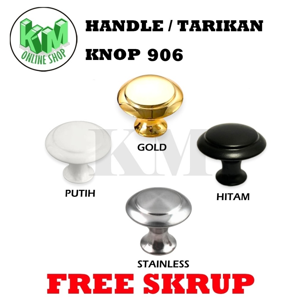 Jual Knop knob tarikan laci handel laci bulat Stainless Babet Murah ...