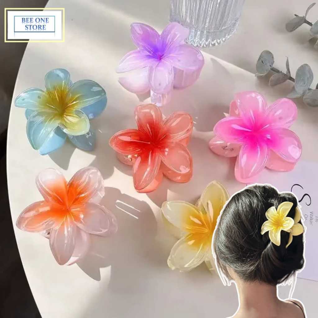 Jual BEE ONE - Jepit Rambut Bunga Kamboja Jepitan Rambut Cantik Model ...