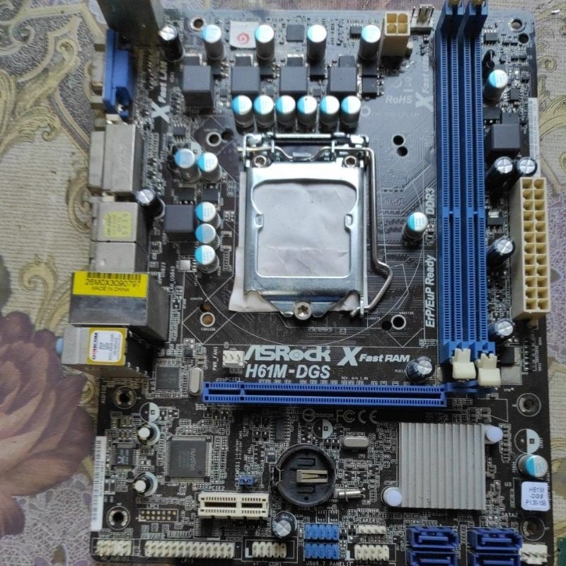 Jual Mainboard ASRock H61M-DGS LGA 1155 DDR3 | Shopee Indonesia