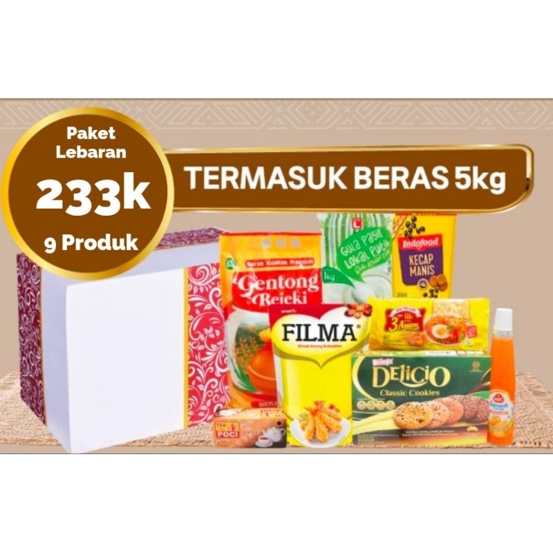 Jual Paket Hampers Sembako 9 Produk / Parcel Lebaran Murah / Parsel ...