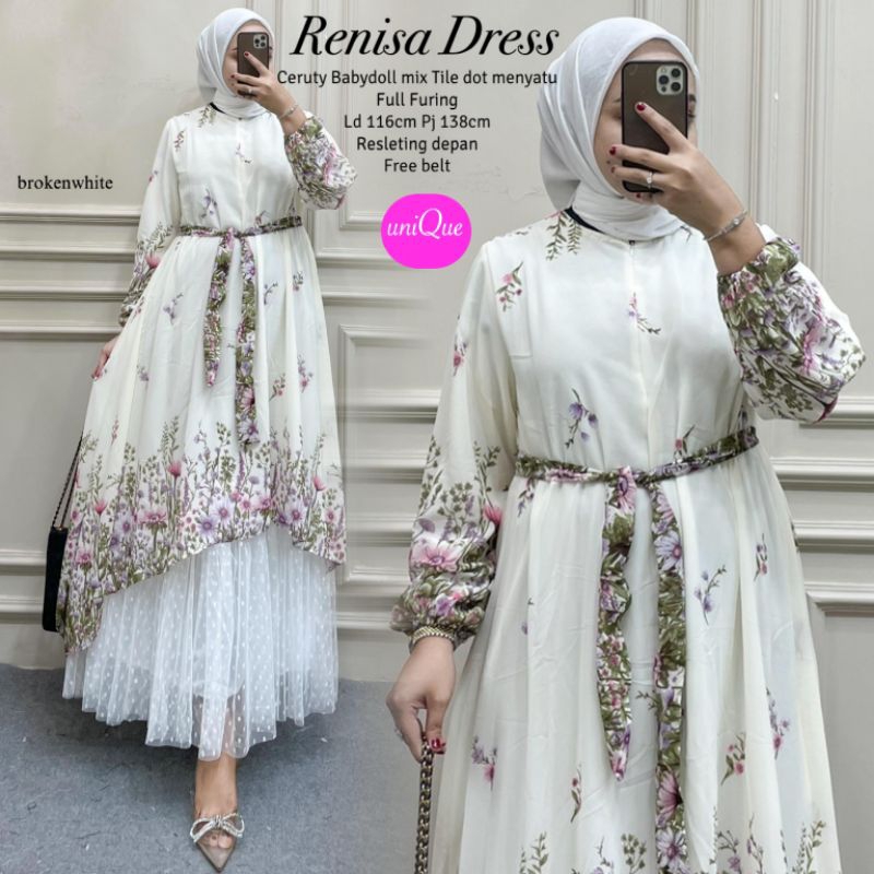 Jual SHIRA - ARLOVA RENISA HANZELLA GAMIS LEBARAN CERUTY AIRFLOW BRUKAT KONDANGAN SIMPEL MEWAH ...