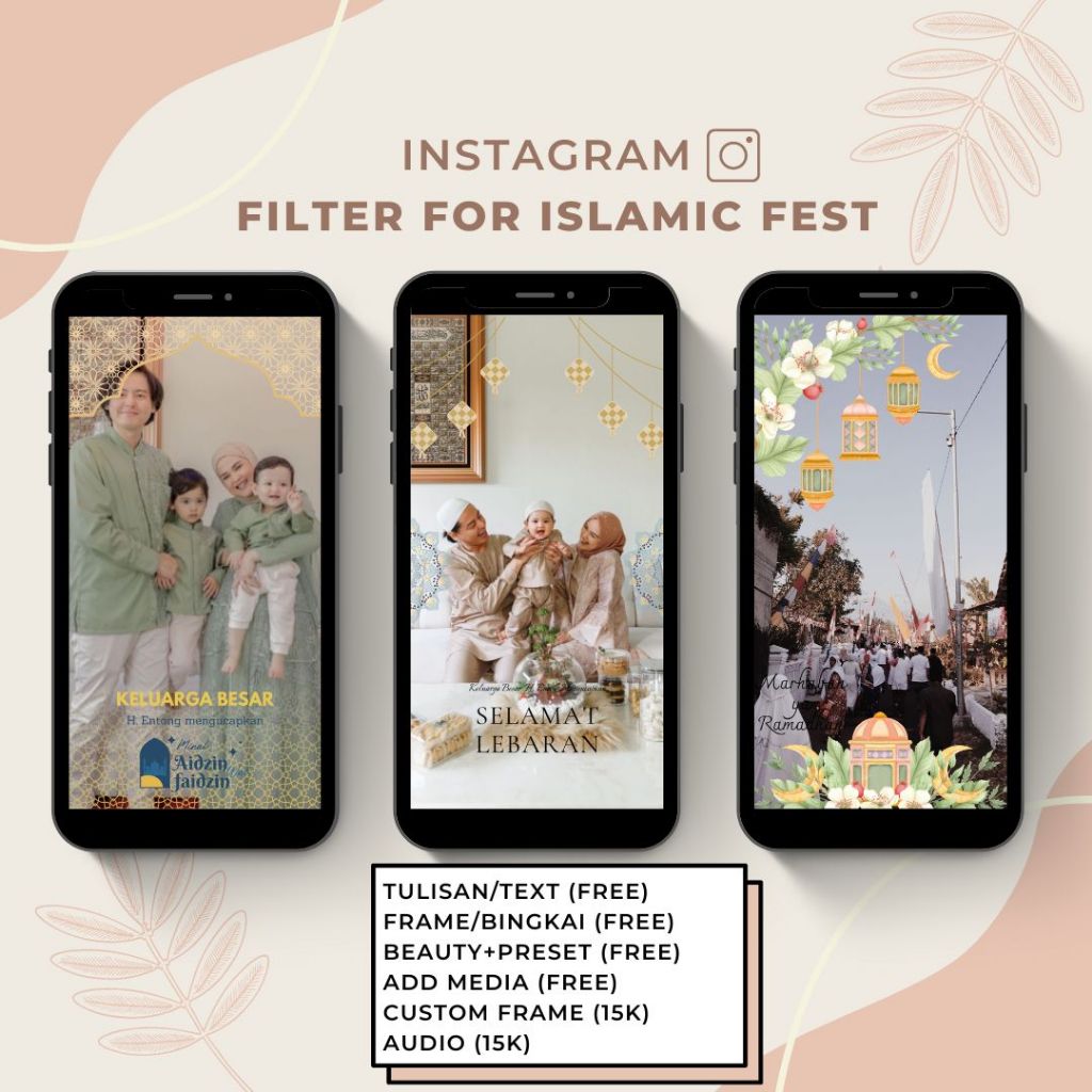 Jual Filter Instagram Lebaran/Idul Adha/Khitan Dan Acara Agama islam ...