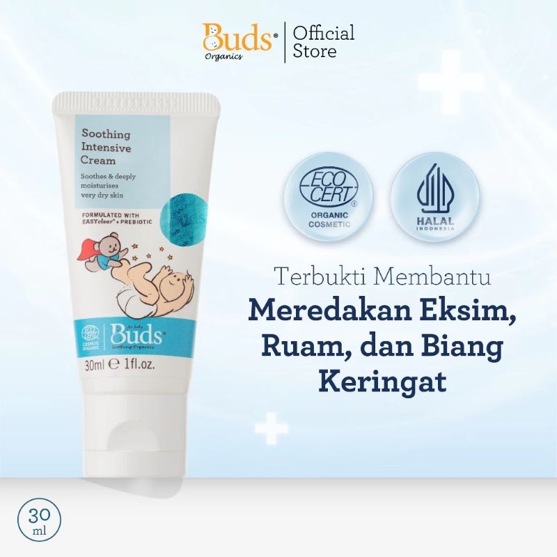 Jual Buds Soothing Organics Shooting Intensive Cream 30ml | Shopee ...