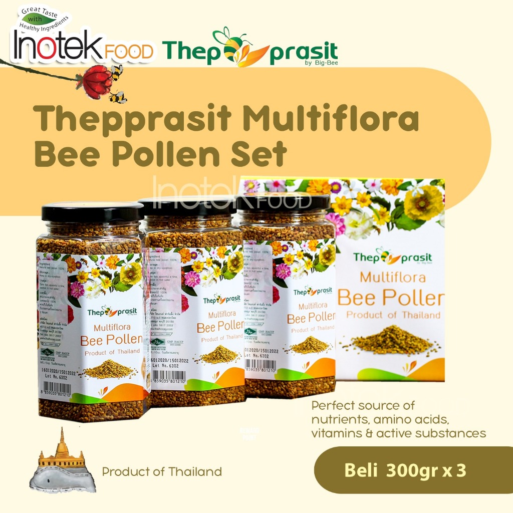 Jual PROMO - BELI PAKET BEE POLLEN ISI 3 BOTOL @330GR | Shopee Indonesia