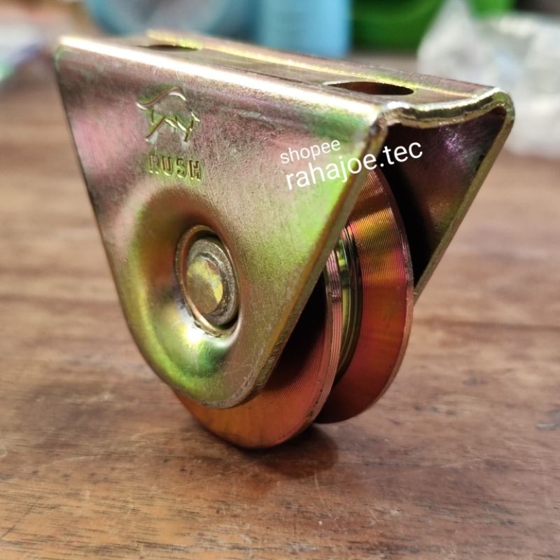 Jual Roda Rel Besi Pagar Pintu OCP 2" Model V Chrome 2 Inch Gerbang ...