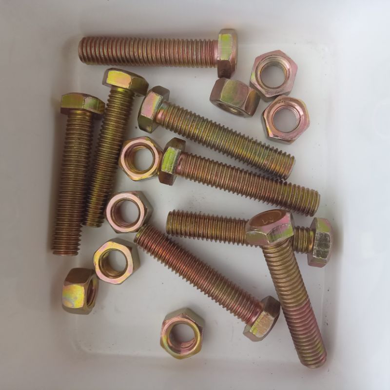 Jual M8x40 Baut Mur Hexagon kuningan Kunci 12 glavis | Shopee Indonesia