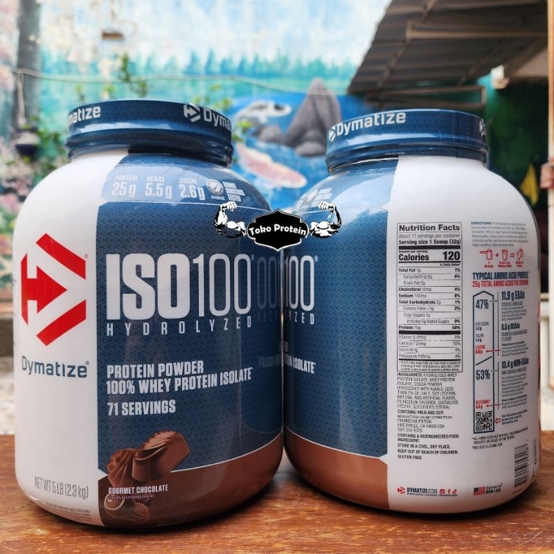 Jual Dymatize Iso 100 Gourmet Chocolate 5 Lbs Lb 5lbs 5lb Iso100