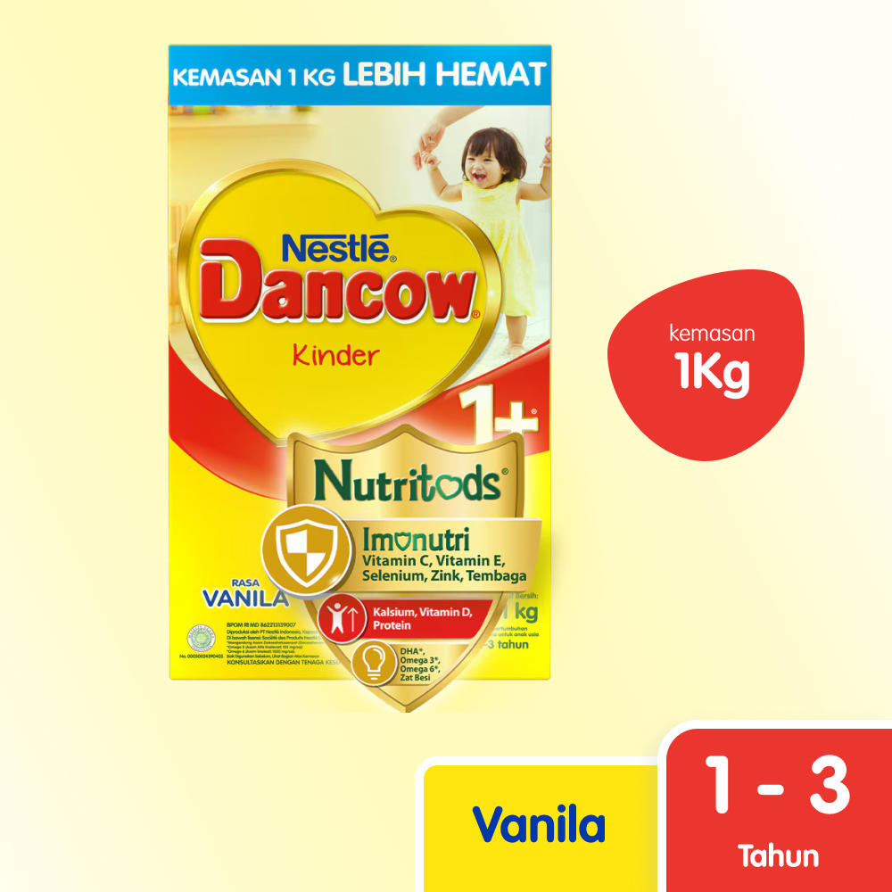 Jual Dancow 1+ Berat 1 Kg Susu Untuk Pertumbuhan Otak Anak Umur 1 - 3 ...