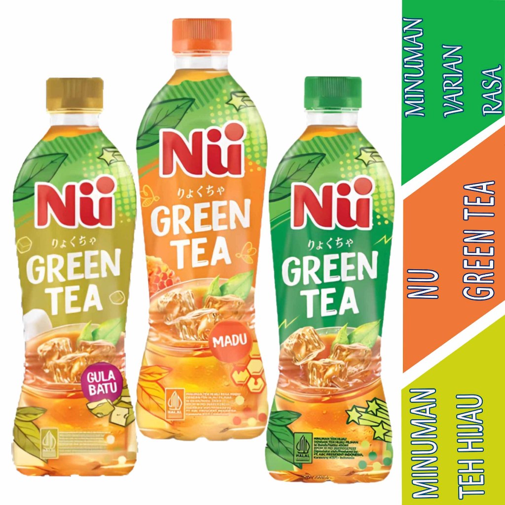 Jual Minuman Teh Varian Rasa - Nu Green Tea - Minuman Teh Hijau - 330ml ...