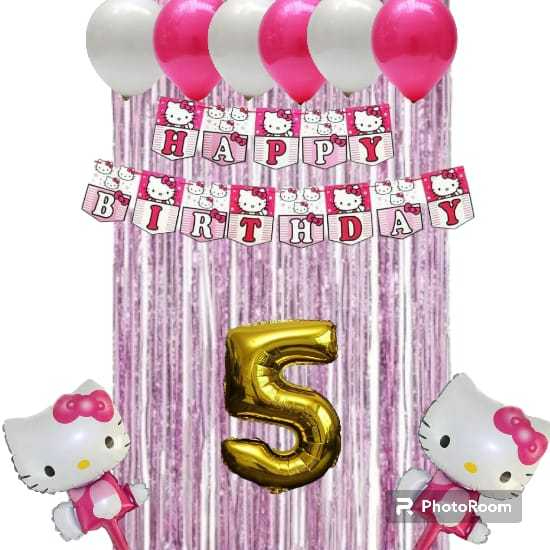 Jual PAKET DEKORASI TEMA HELLO KITY/DEKORASI ULANG TAHUN HELLO KITTY ...