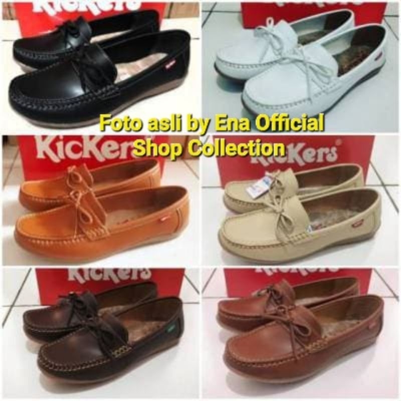 Jual Sepatu Kickers Slip On Flat Selop Casual Santai Cewek Wanita ...