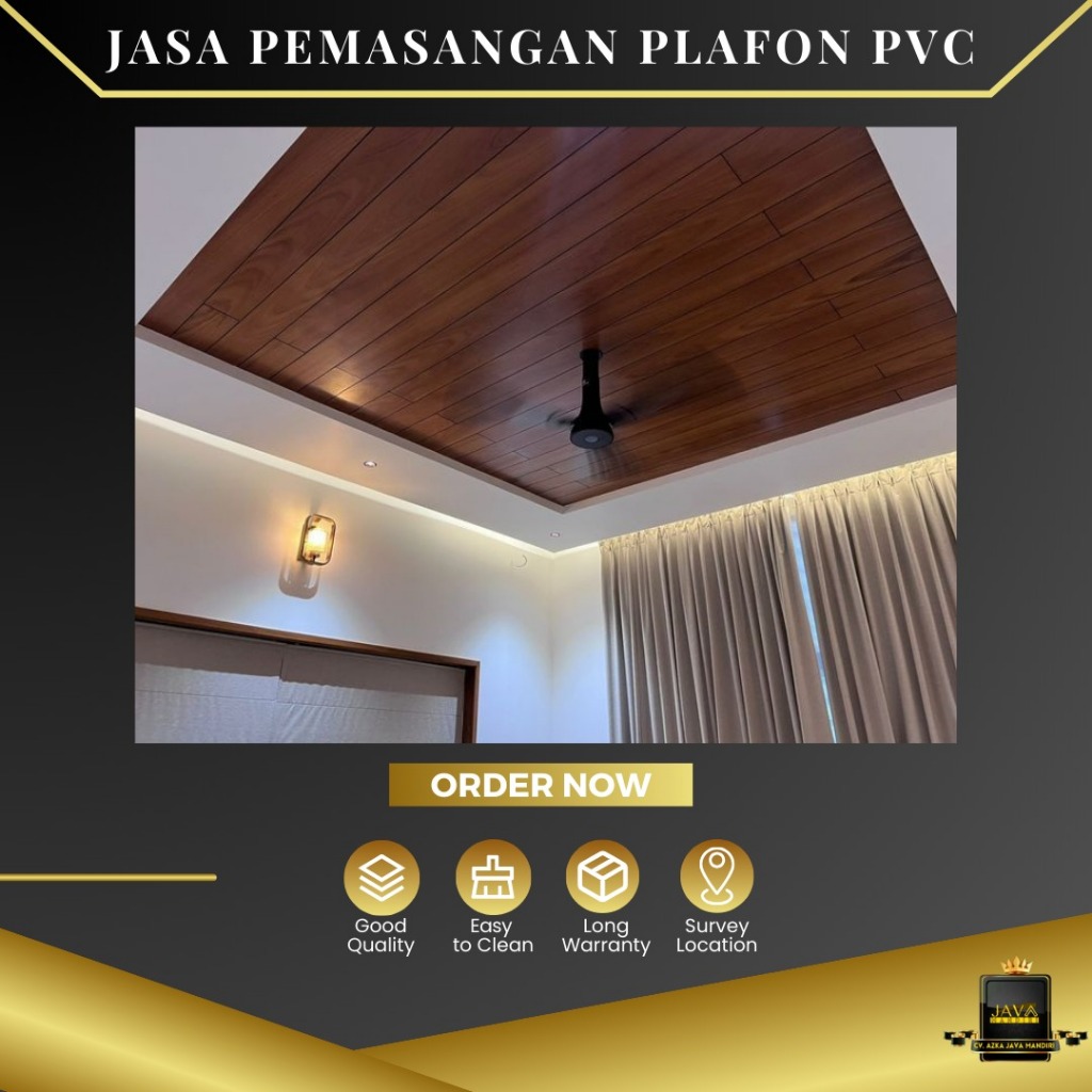 Jual PREMIUM PLAFON PVC PENGGANTI GYPSUM / PVC PANEL - RONA - PLAFON ...