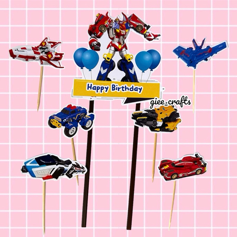 Jual CAKE TOPPER ROBOT MASTER / HIASAN KUE ROBOT MASTER / TOPPER KUE ...