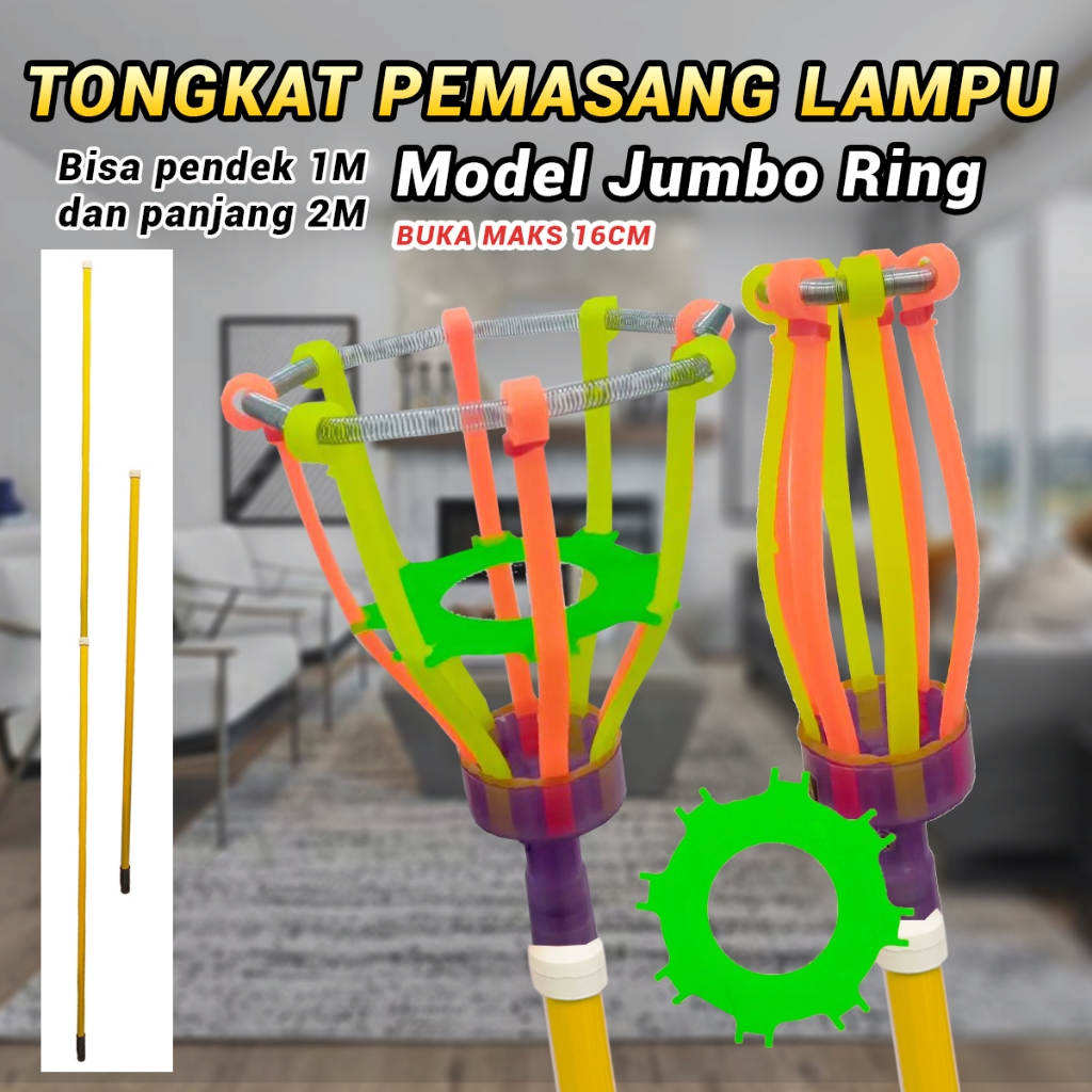 Jual Tongkat Stick Pengganti Pemasang Bohlam Lampu Downlight 2in1 ...