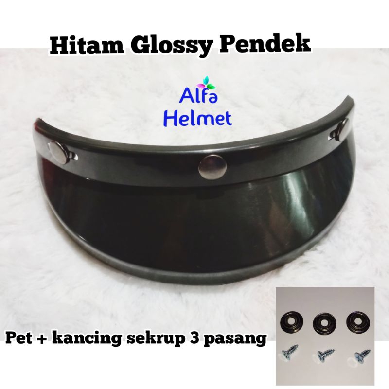 Jual Pet Helm Bogo Retro + 3 Pasang Kancing Sekrup Helm | Shopee Indonesia