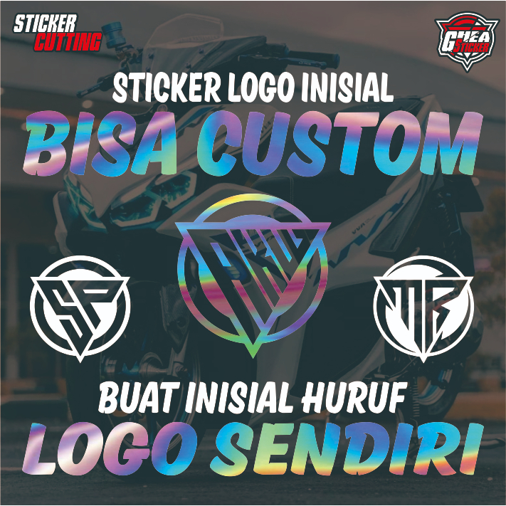 Jual Sticker Custom Logo Inisial - BISA CUSTOM LOGO INISIAL KAMU ...