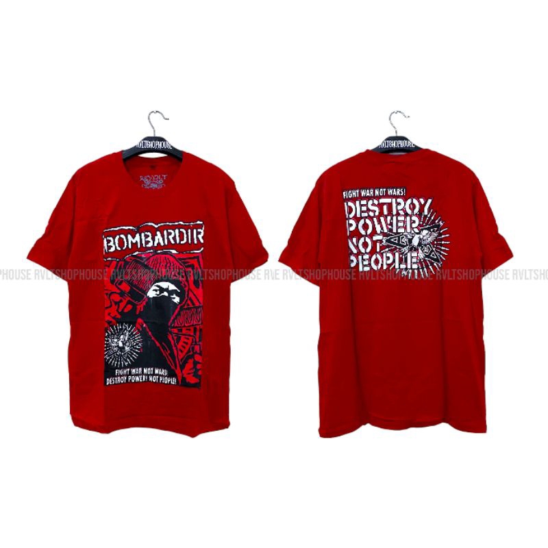 Jual kaos Band Bombardir Merah / Kaos Punk / T-shirt Punk / Kaos Distro ...