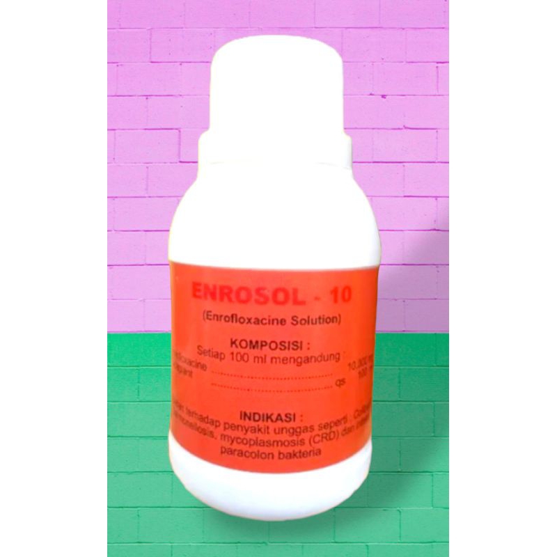 Jual Obat Ayam Ternak Unggas atasi Coli Salmonella ENROSOL-10 100 ml ...