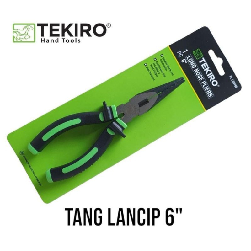 Jual Tang lancip 6" TEKIRO,LONG NOSE PLIERS 6" TEKIRO, Tang cucuk 6" TEKIRO original | Shopee ...