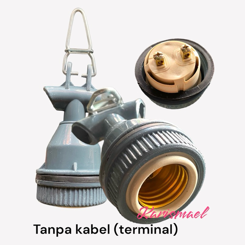 Jual Fiting Lampu Jalan E 27 Tanpa Kabel /Pakai terminal | Shopee Indonesia