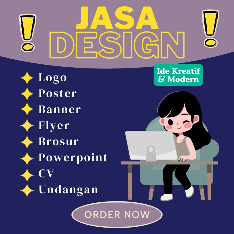 Jual Jasa Desain Design Poster Pamflet Brosur Logo | Shopee Indonesia