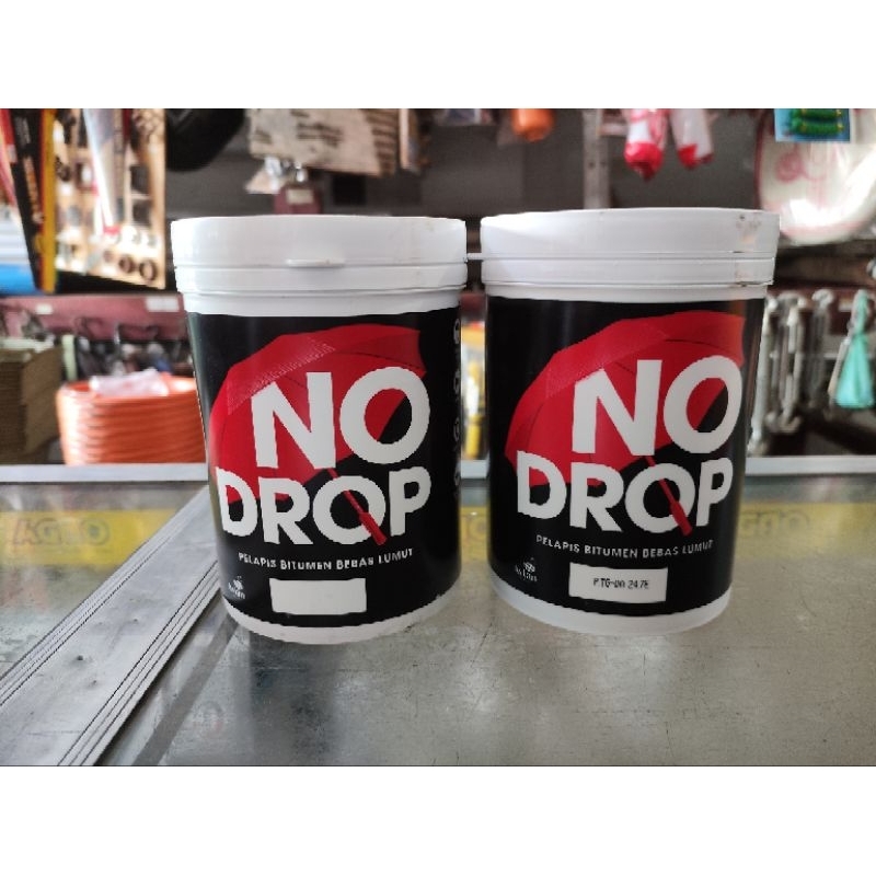 Jual Cat No Drop Bitumen Black Hitam Anti Bocor Anti Lumut Waterproof 1 Kg | Shopee Indonesia