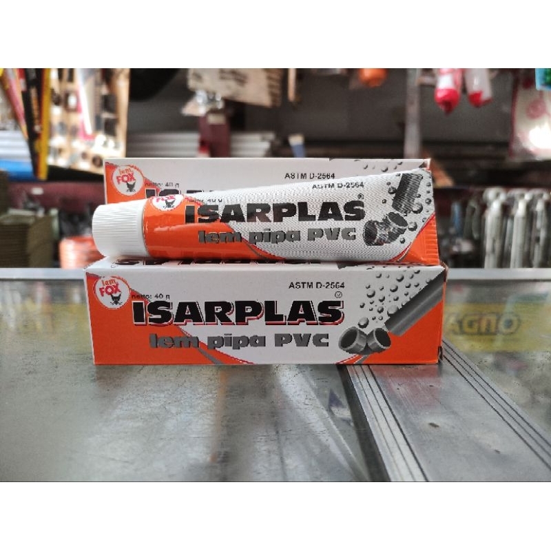 Jual Lem Pipa PVC Isarplas Tube Odol Fox Fitting 40Gr | Shopee Indonesia