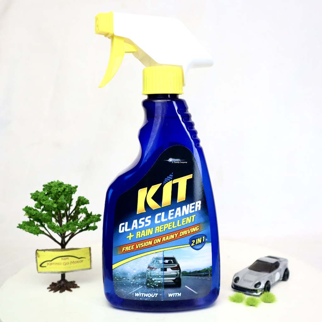 Jual KIT Glass Cleaner Rain Repellent 500ml Pump Pembersih Kaca Dan ...