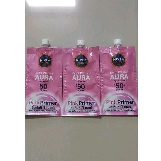 Jual Nivea Extra Protect Aura Sun Serum Sachet 7ml | Shopee Indonesia