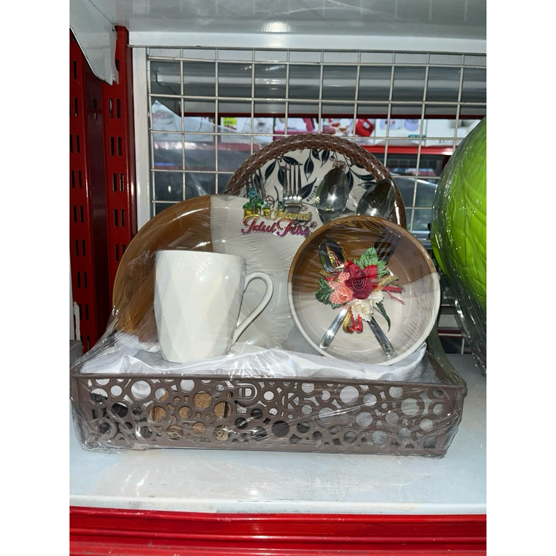 Jual Parcel Dinner Set Piring Mangkok Gelas Sendok Garpu | Shopee Indonesia
