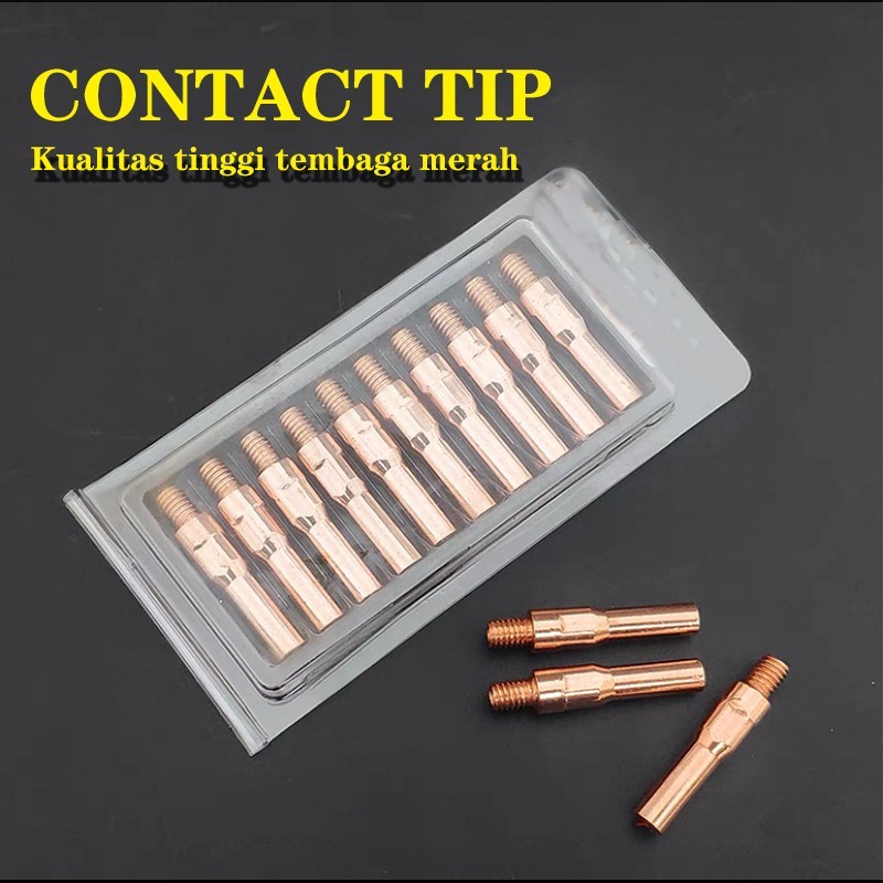 Jual 10pcs Kontak Tip Contact Tip MIG Panasonic Welding Torch pistol ...