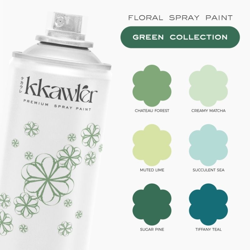 Jual Premium Floral Spray Paint Cat Pilox Bunga KKAWLER - Hijau Daun ...