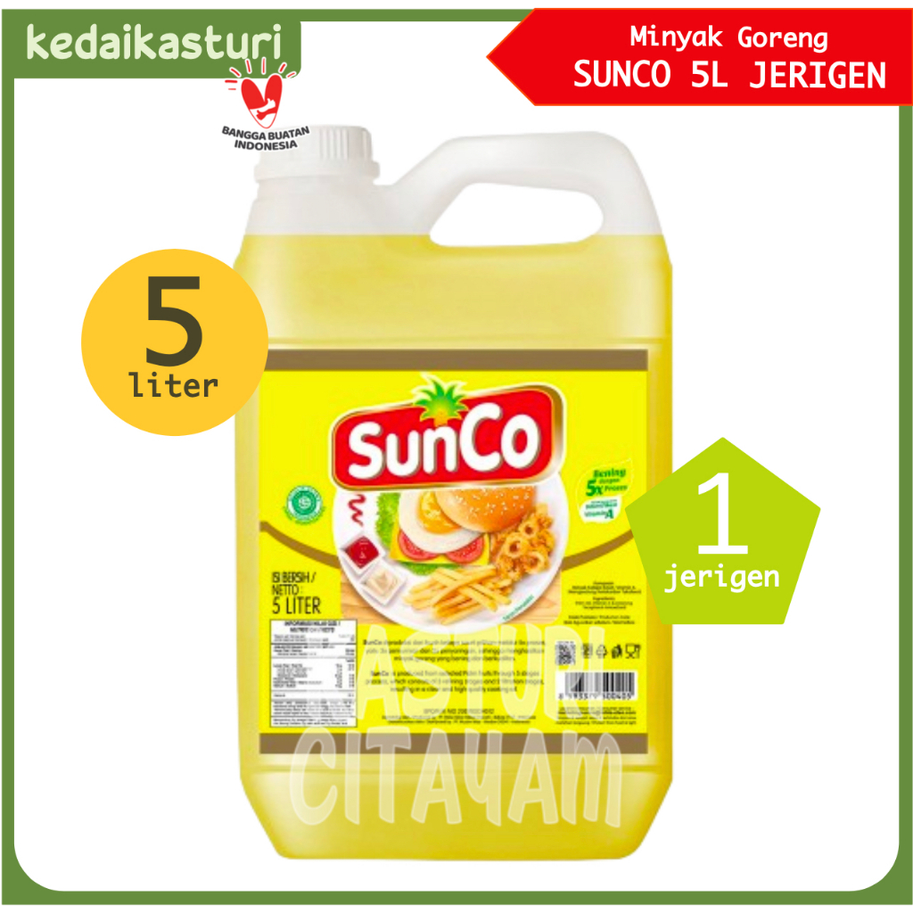 Jual Sunco 5 Liter Minyak Goreng [1 Jerigen] | Shopee Indonesia