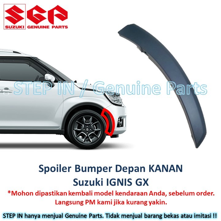 Jual Spoiler Bumper Depan samping SUZUKI IGNIS GX cover list garnish ...