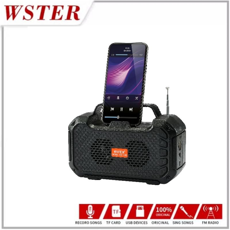 Jual WSTER Original Speaker Karaoke microphone Bluetooth wireless WS-5395 | Shopee Indonesia