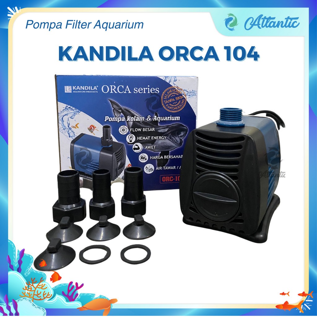 Jual KANDILA ORCA 104 Rosston RS 104 Low Watt Eco Power Aquarium Water Pump Pompa Air Kolam ...