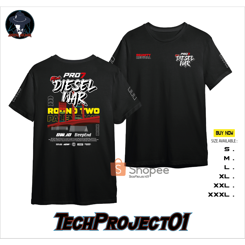 Jual Tshirt Kaos Pro7 Mini Diesel War Part 2 Palembang 2024 Diesel Car ...