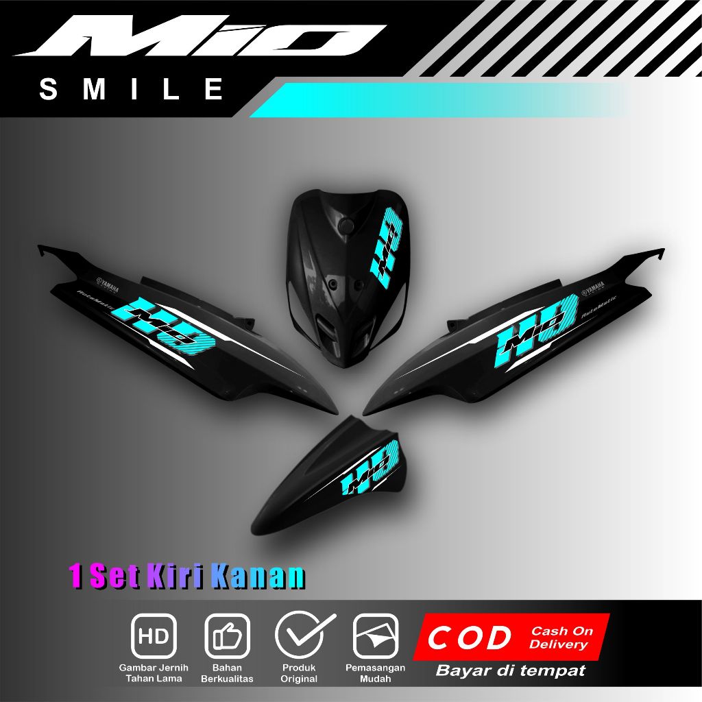 Jual STIKER 𝐌𝐈𝐎 𝐓𝐑𝐀𝐍𝐒𝐏𝐀𝐑𝐀𝐍 BODY HITAM 01 / 𝐒𝐓𝐑𝐈𝐏𝐈𝐍𝐆 𝐕𝐀𝐑𝐈𝐀𝐒𝐈 𝐌𝐈𝐎 𝐒𝐌𝐈𝐋𝐄 ...