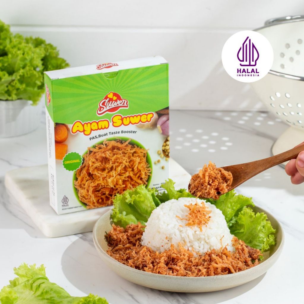 Jual Ayam SUWER ORIGINAL - Lauk Instan Sehat Bebas MSG - (Ayam Suwir ...