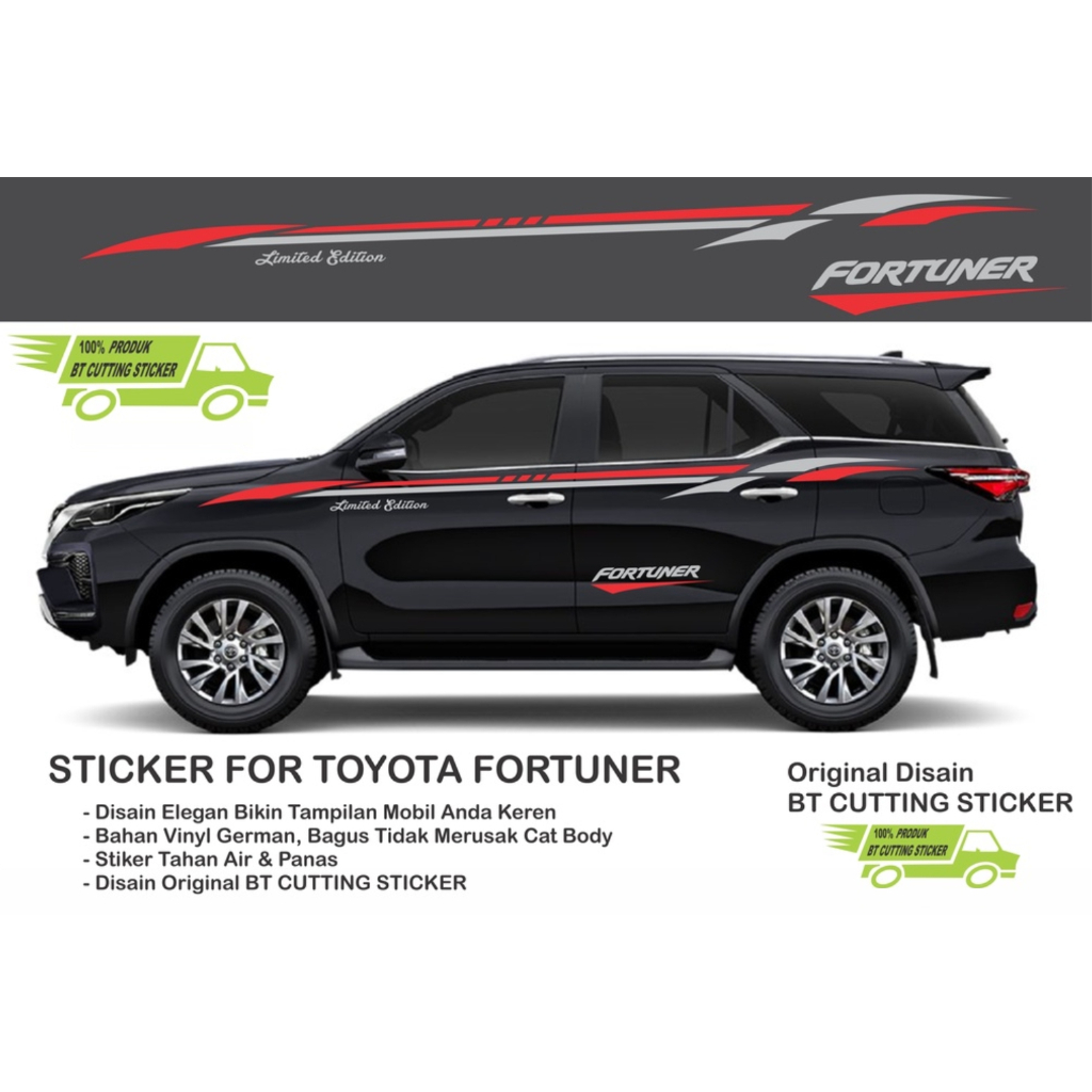 Jual BT sticker toyota fortuner 2015 - 2020 sticker mobil toyota ...